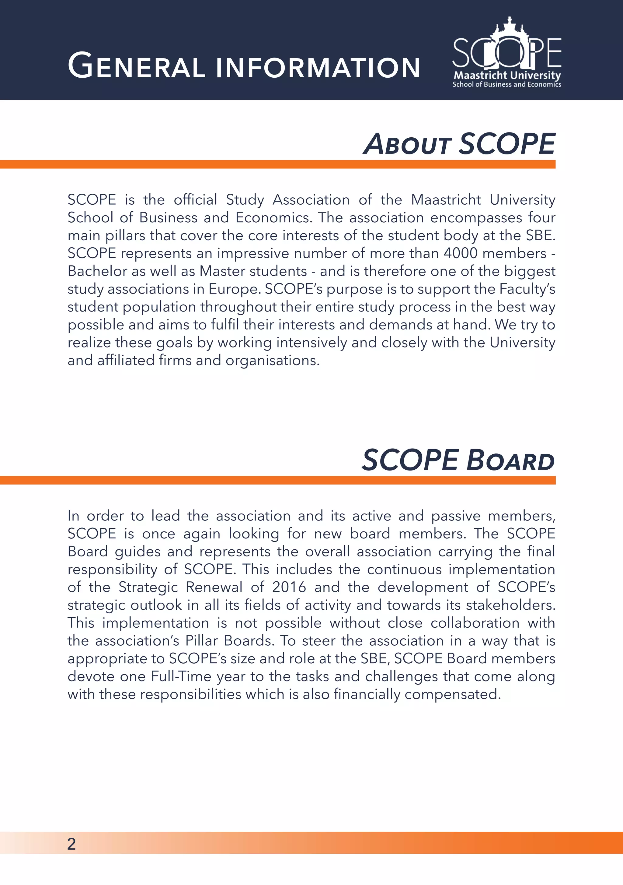 SCOPE Board Brochure | PDF