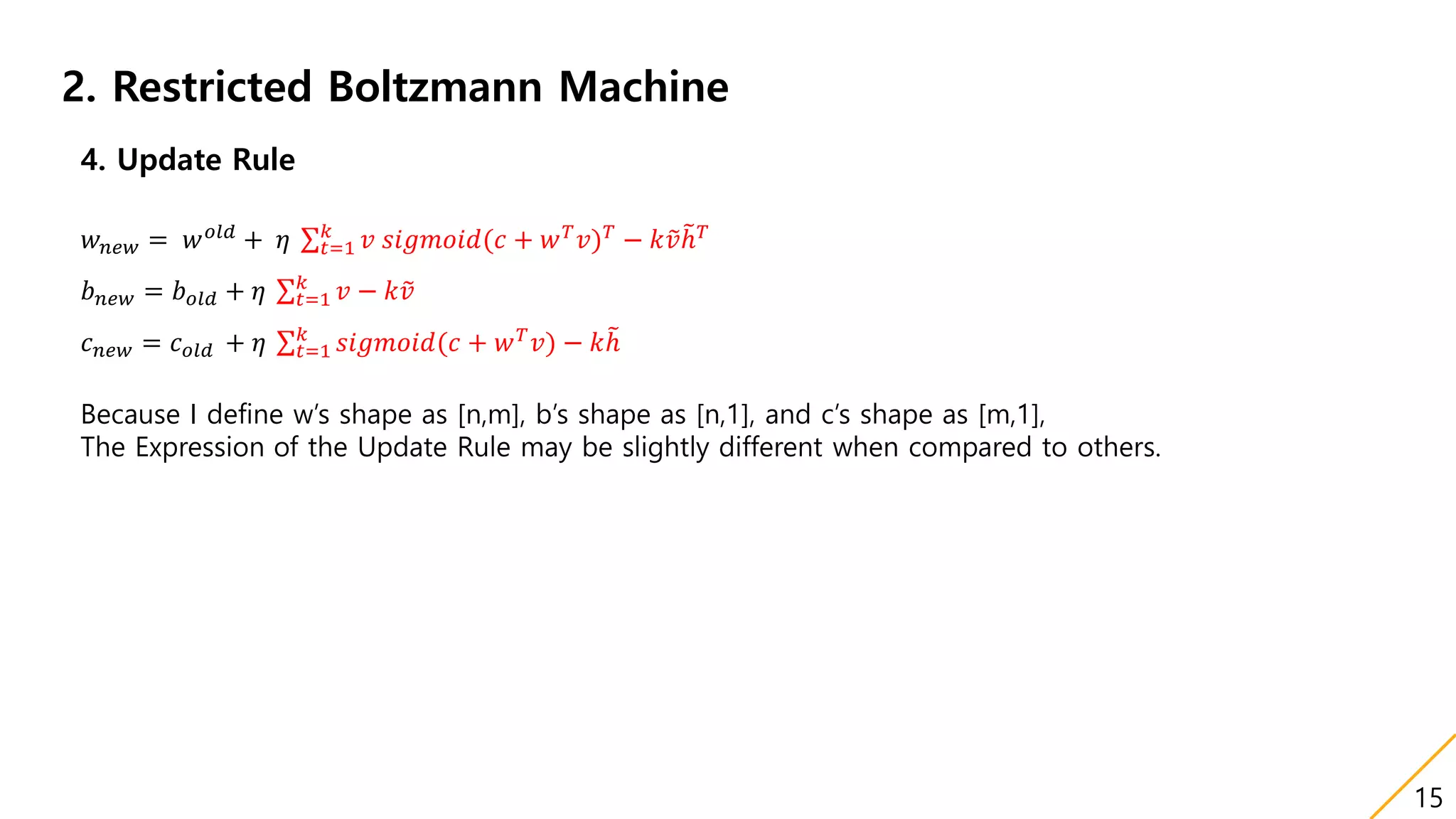 Restricted boltzmann machine | PPTX