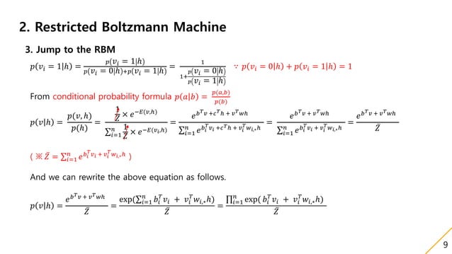 Restricted boltzmann machine | PPTX | Physics | Science