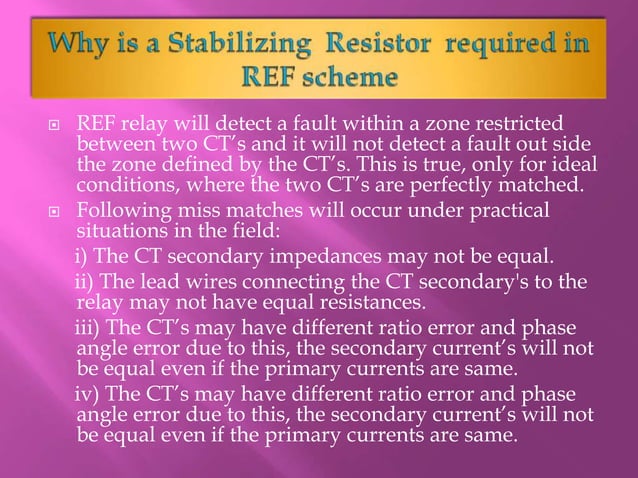 Restricted Earth Fault(REF) Protection.pptx