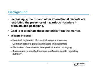 Restricted Substances Training Presentation Document | PDF