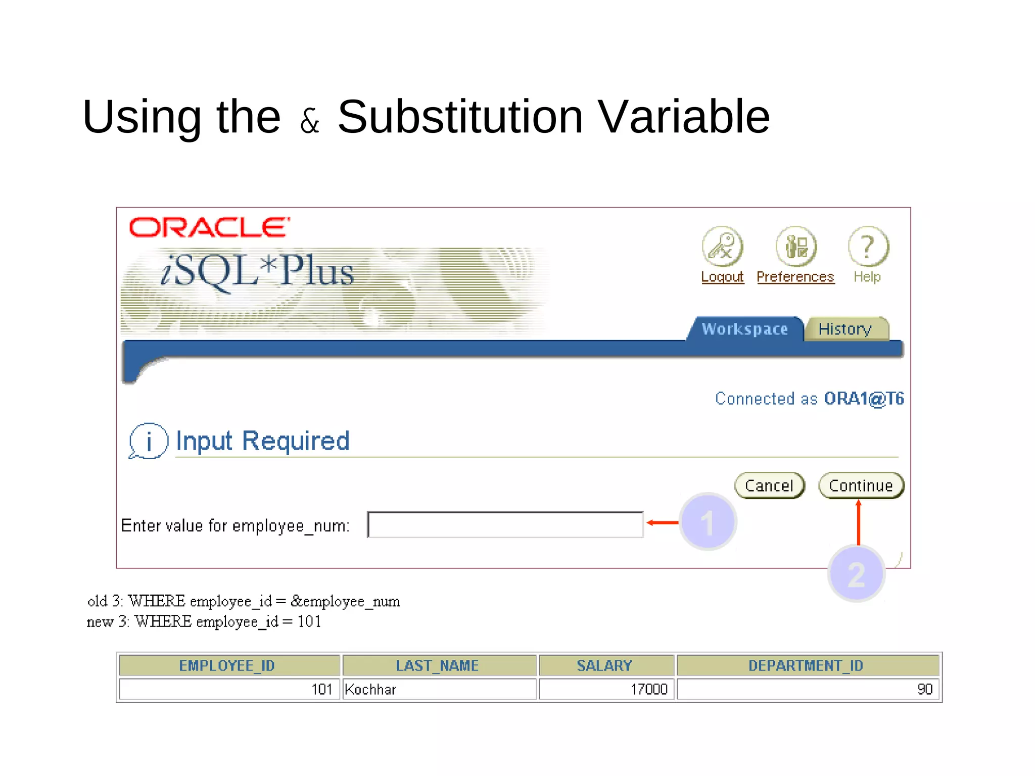 Restricting And Sorting Data Ppt Databases Computer Software And