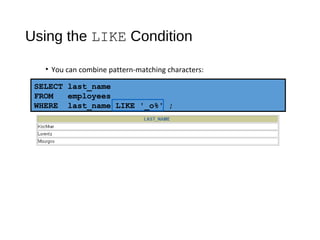 Restricting and sorting data | PPT