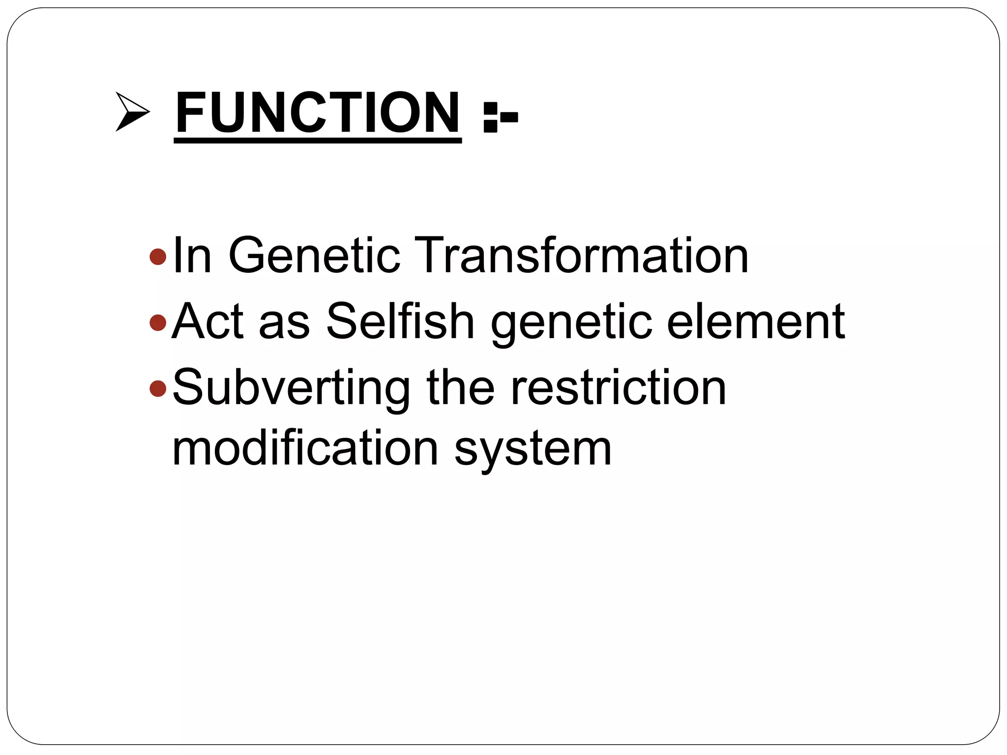 Restriction Modification Enzymes | PPTX