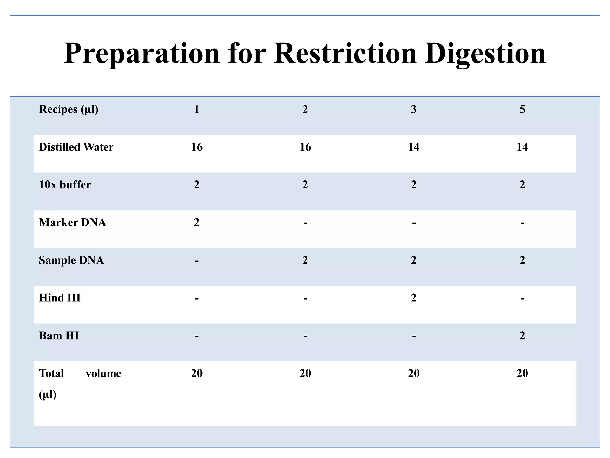 Restriction Digestion | PDF