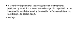 Restriction digestion.pptx is very much useful for students | PPT