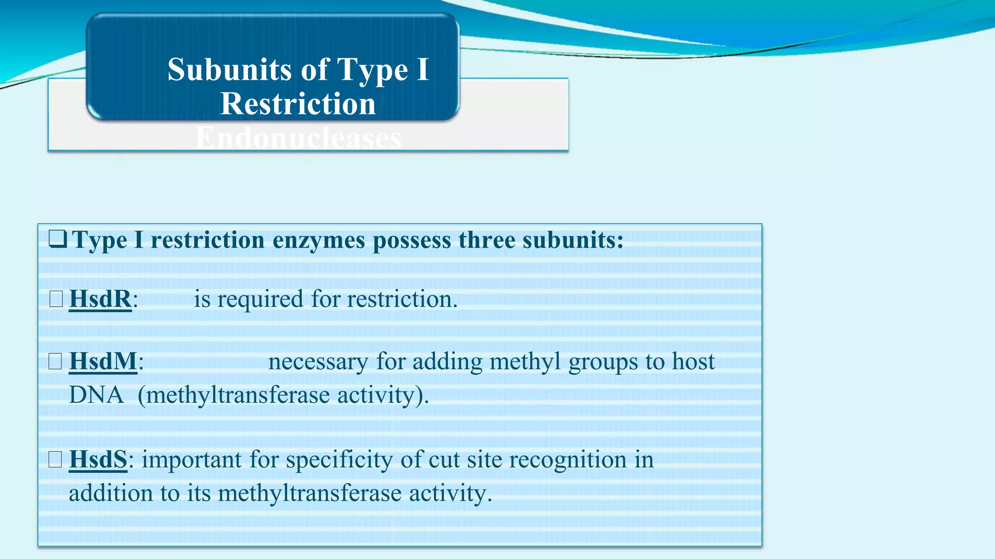 restriction endonucleases.pptx | Chemistry | Science