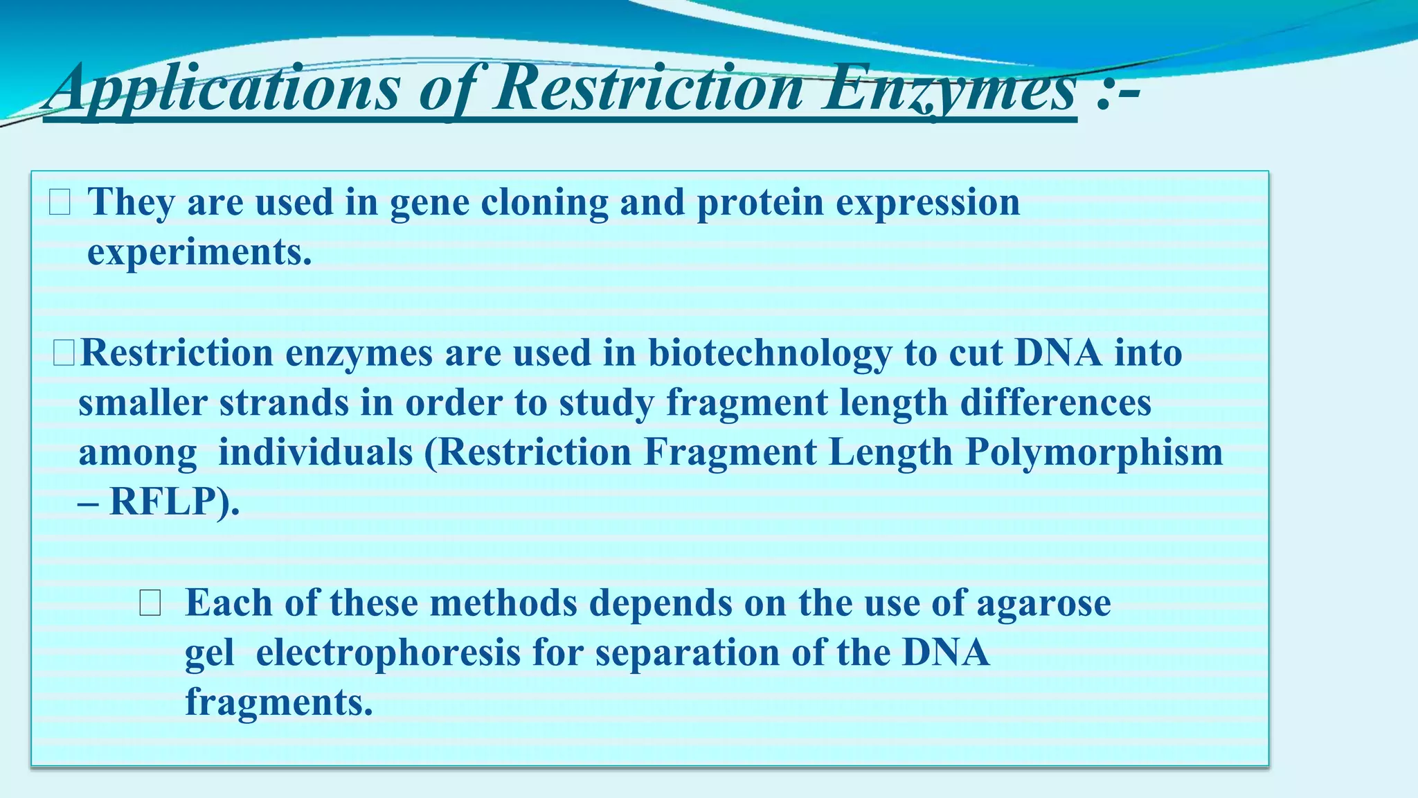 restriction endonucleases.pptx | Chemistry | Science