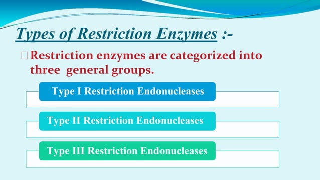 restriction endonucleases.pptx | Chemistry | Science