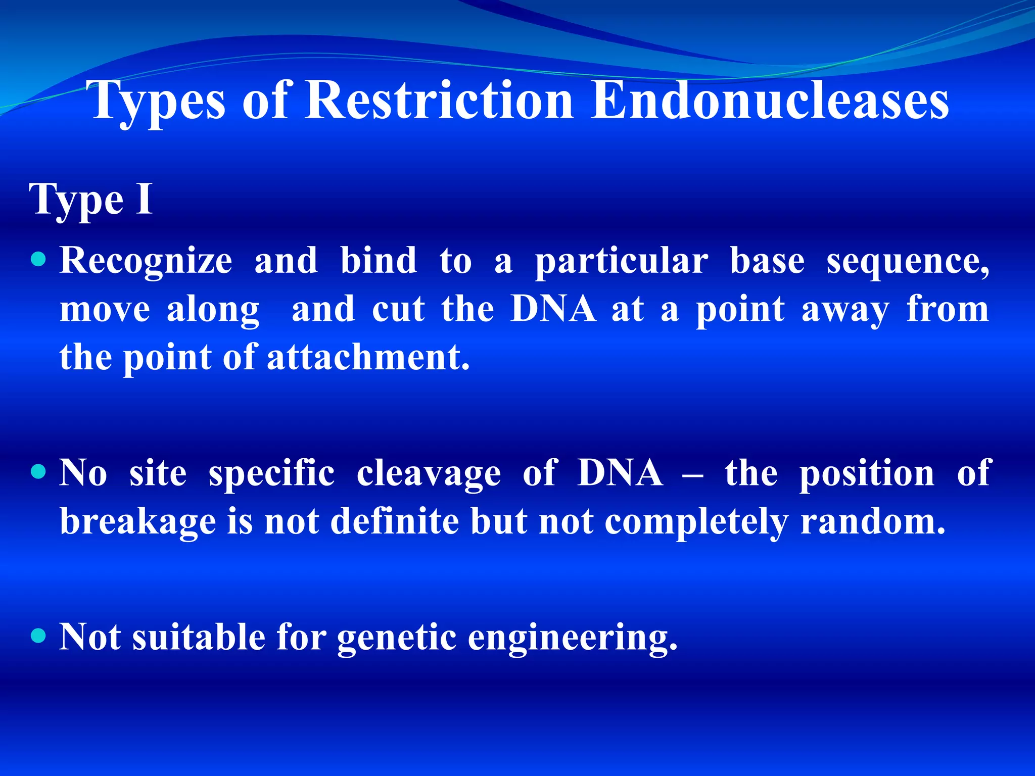 RESTRICTION ENDONUCLEASES & DNA LIGASES SMG | PPTX