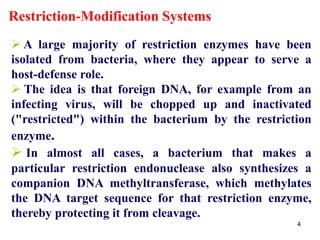 Restriction_Endonucleases for Gene Manipulation -Unit 1.pptx