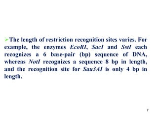Restriction_Endonucleases for Gene Manipulation -Unit 1.pptx