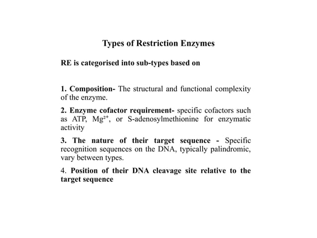 Restriction endonuclease types and digestion.pptx