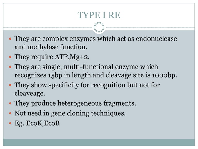 Restriction enzyme digestion | PPTX | Genetics | Science