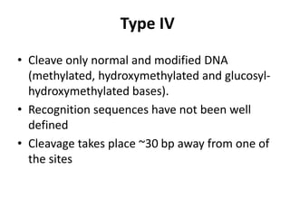 Restriction enzymes | PPTX