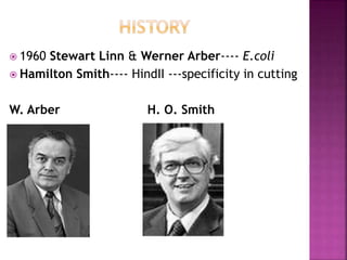 Restriction Enzymes | PPTX