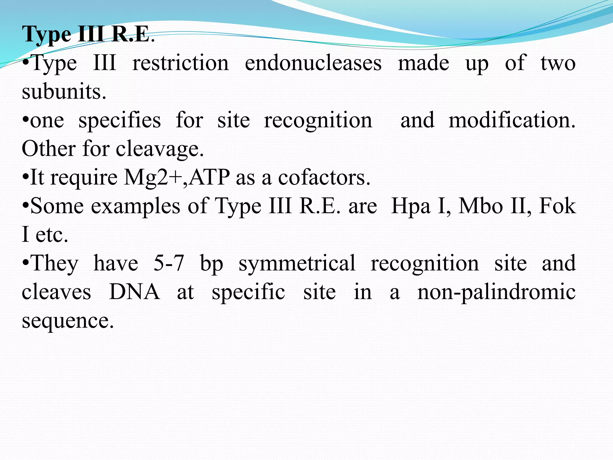 Restriction enzymes | PPTX
