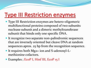 Restriction Enzyme | PPTX