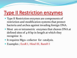 Restriction Enzyme | PPTX