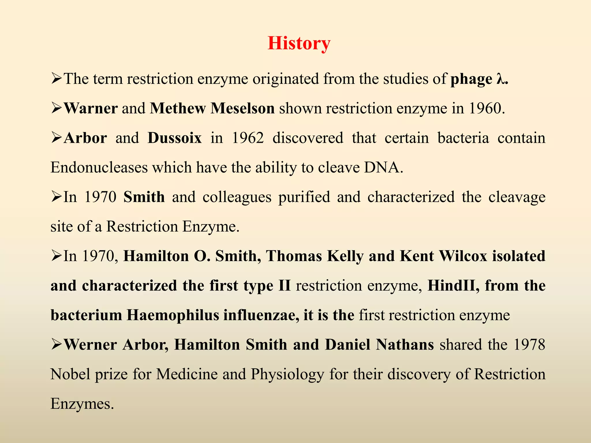 Restriction enzymes by devendra kumar | PPTX