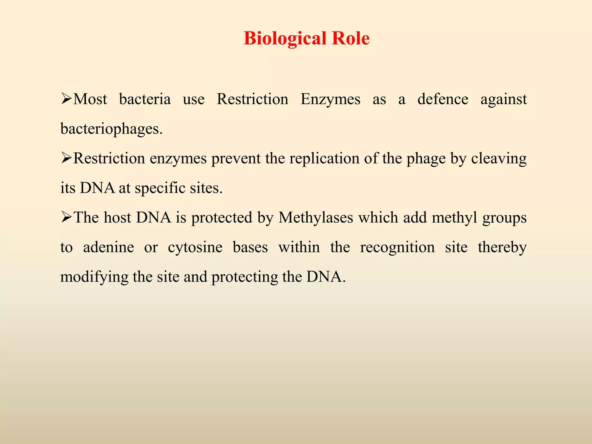 Restriction enzymes by devendra kumar | PPTX