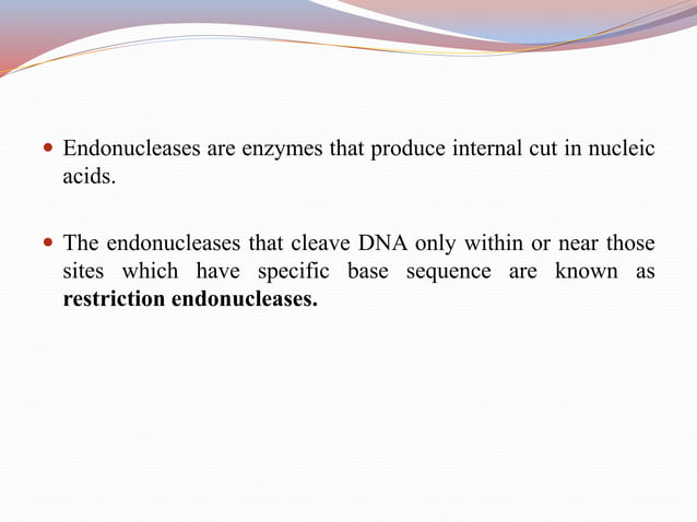 Restriction Endonuclease: The Molecular Scissor of DNA - By RIKI NATH | PPT