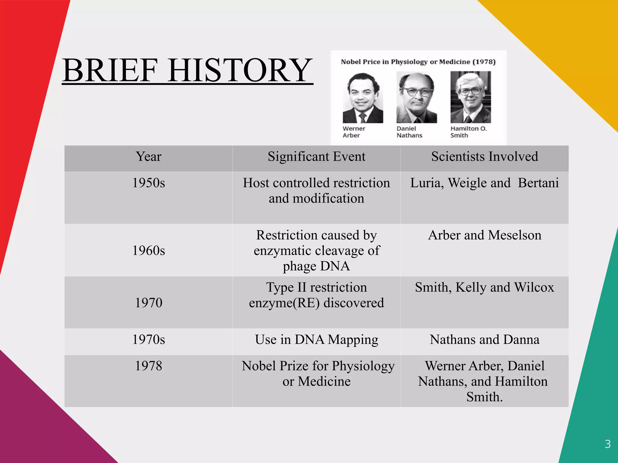 Restriction enzymes and their types | PDF