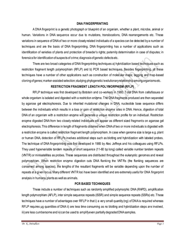 Restriction Mapping Pdf