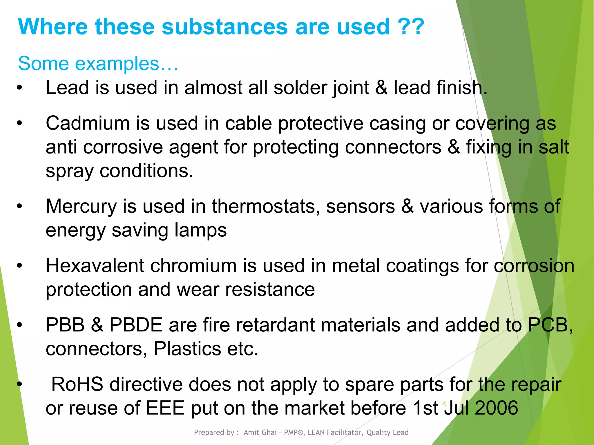 Restriction of hazardous substances - an overview | PDF