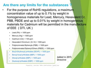 Restriction of hazardous substances - an overview | PDF