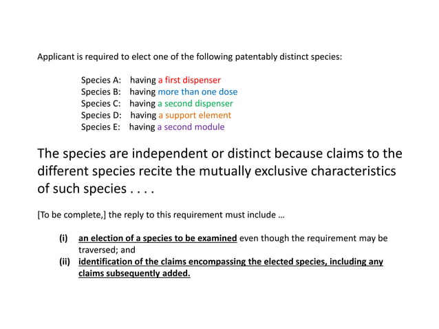 Restriction requirement response 3 strategies | PPTX | Legal Services ...