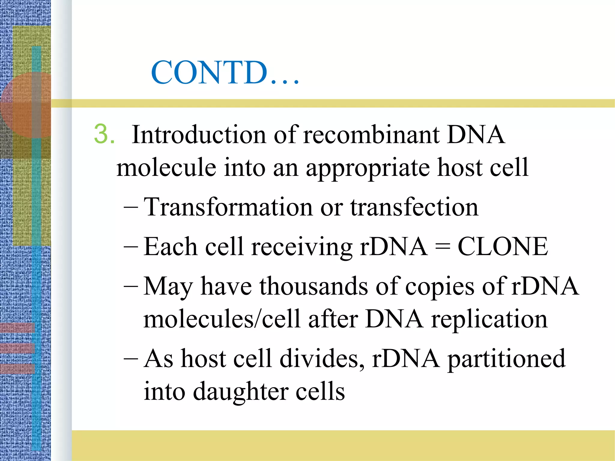 Restrictions endonuclease and vectors for gene cloning | PPT