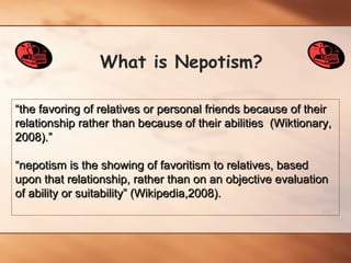 Dr. William Allan Kritsonis - Nepotism: Restrictions in Public School ...