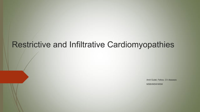 Diagnosis and workup of restrictive cardiomyopathy.pptx