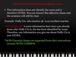 Identifyingclauses | PPT