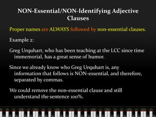 Identifyingclauses | PPT