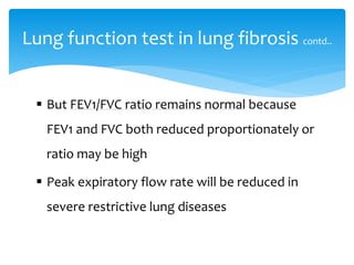 Restrictive lung disease final | PPTX