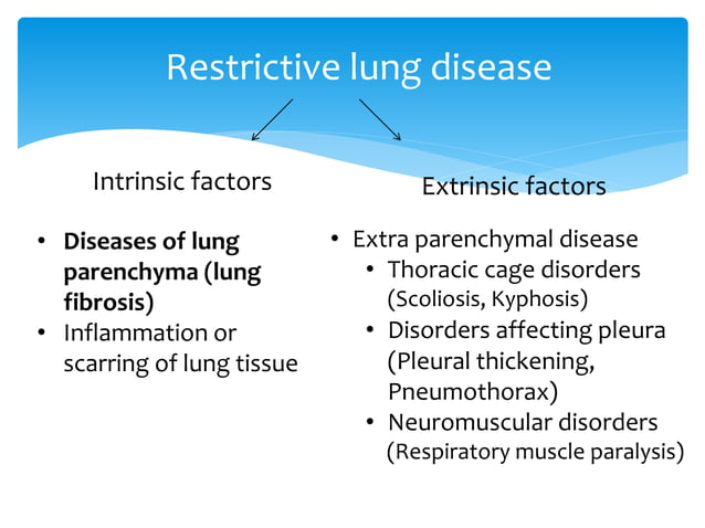 Restrictive lung disease final | PPTX | Lung and Respiratory Health ...