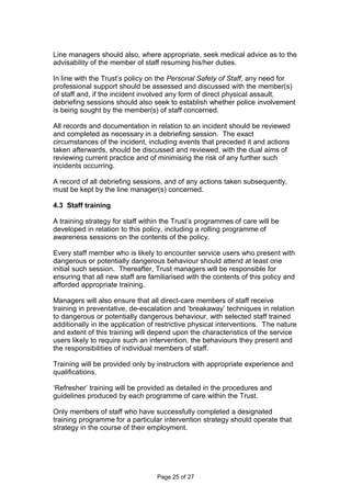 Restrictive physical interventions (1) | PDF