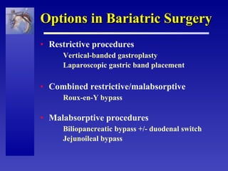 Restrictive Procedures in BMI > 50 | PPT
