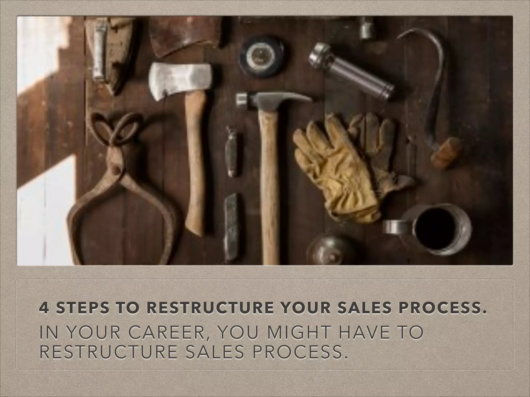 Restructure sales process | PPT