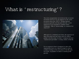 Restructuring | PPT