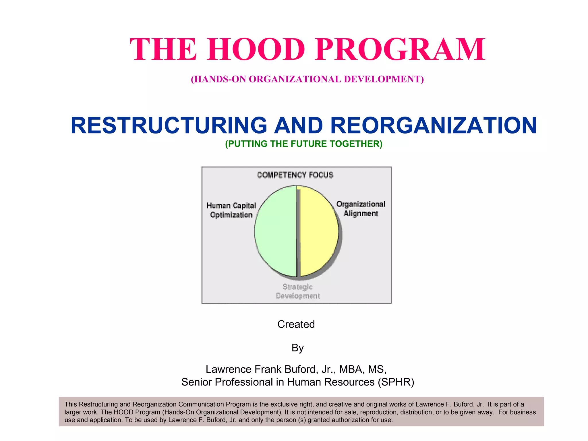 Restructuring And Reorganization Proposal Sample 1 | PPT