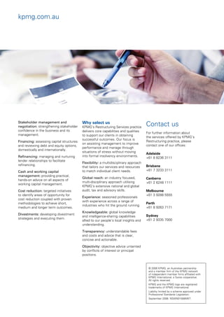 Restructuring Factsheet | PDF | Management Consulting Industry | Industries