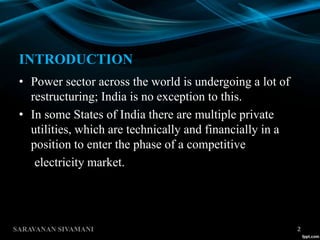 Restructuring of power grid | PPTX