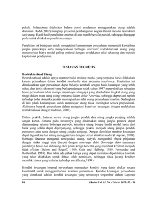 RESTRUKTURISASI PERUSAHAAN DAN TEKNIK RESTRUKTURISASI | PDF