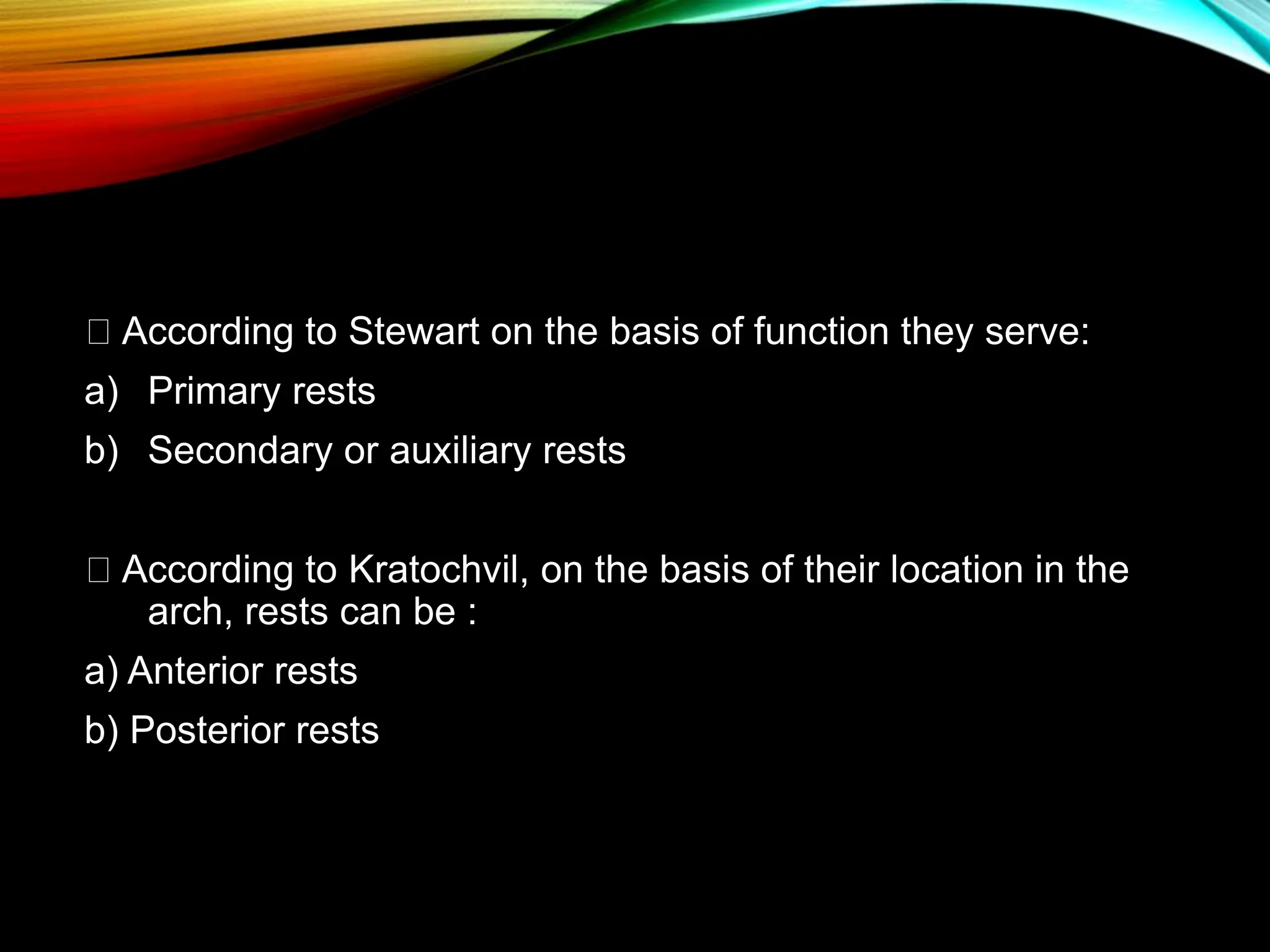 Rests and Rest Seats- prosthodontics. Autosaved pptx | PPTX