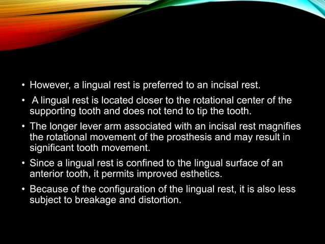 Rests and Rest Seats- prosthodontics. Autosaved pptx | PPTX
