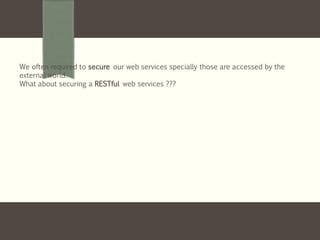 Rest security in mule | PPT