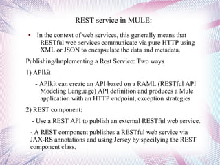 Rest service in mule | PPT